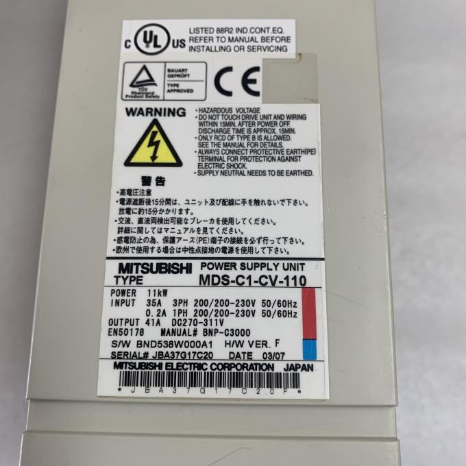 Mitsubishi MDS-C1-CV-110 Servo Power Converter 11KW 41A 50/60HZ