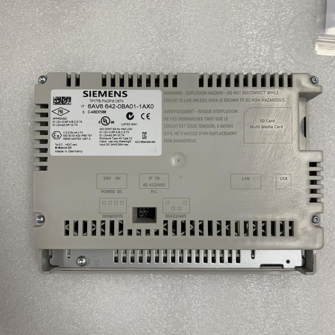 Siemens 6AV6642-0BA01-1AX0 Simatic Touch Panel 6" Color Display