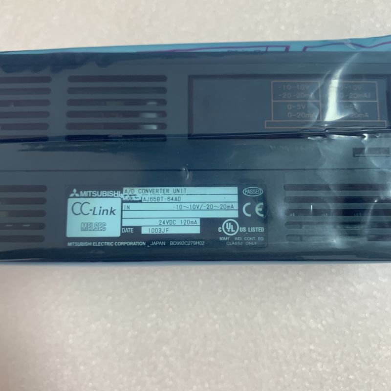 Mitsubishi AJ65BT-64AD INPUT MODULE CC-LINK ANALOG IN/ DIGITAL OUT 4 ...