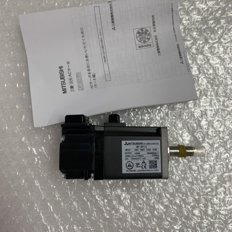 Mitsubishi HF-KP13 AC Servo Motor 3 PHASE 100W 106V 3000RPM 0.8A NEW
