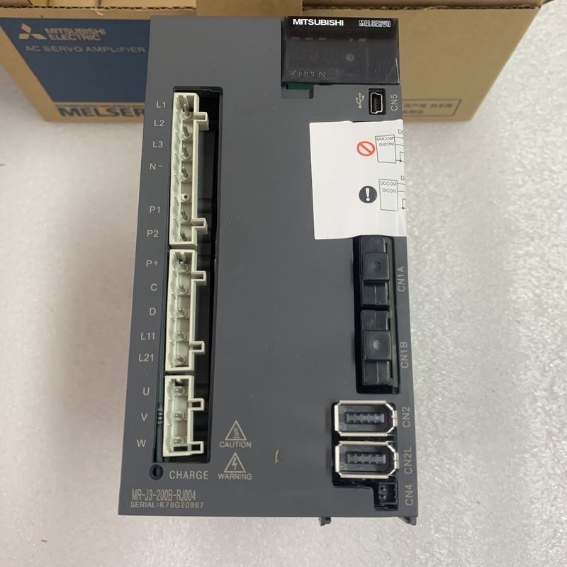 Mitsubishi MR-J3-200B-RJ004 MELSERVO-J3 SERIES 2KW SSCNET III 3-PHASE ...