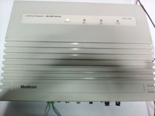 Schneider Modicon 490-NRP-954-00 Fiber Optic Repeater Ri/O Line Drop ...