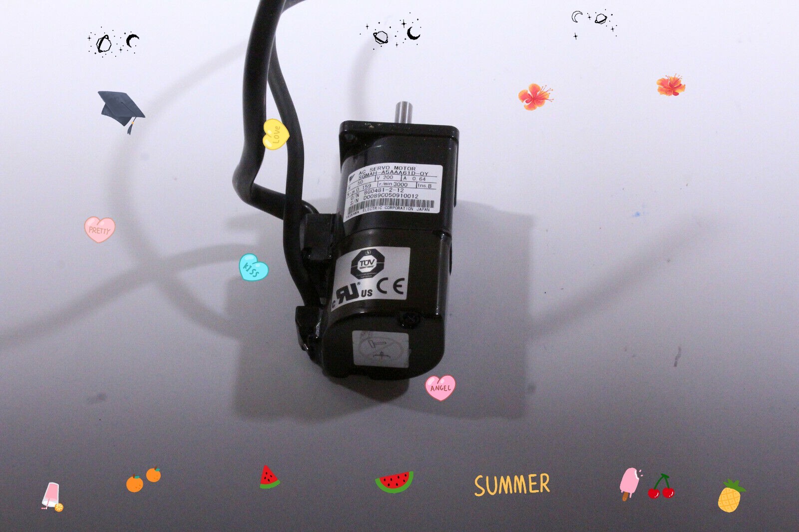 Yaskawa SGMAH-A5AAA61D-OY AC SERVO MOTOR 50W 200V 3000RPM 0.64A NEW