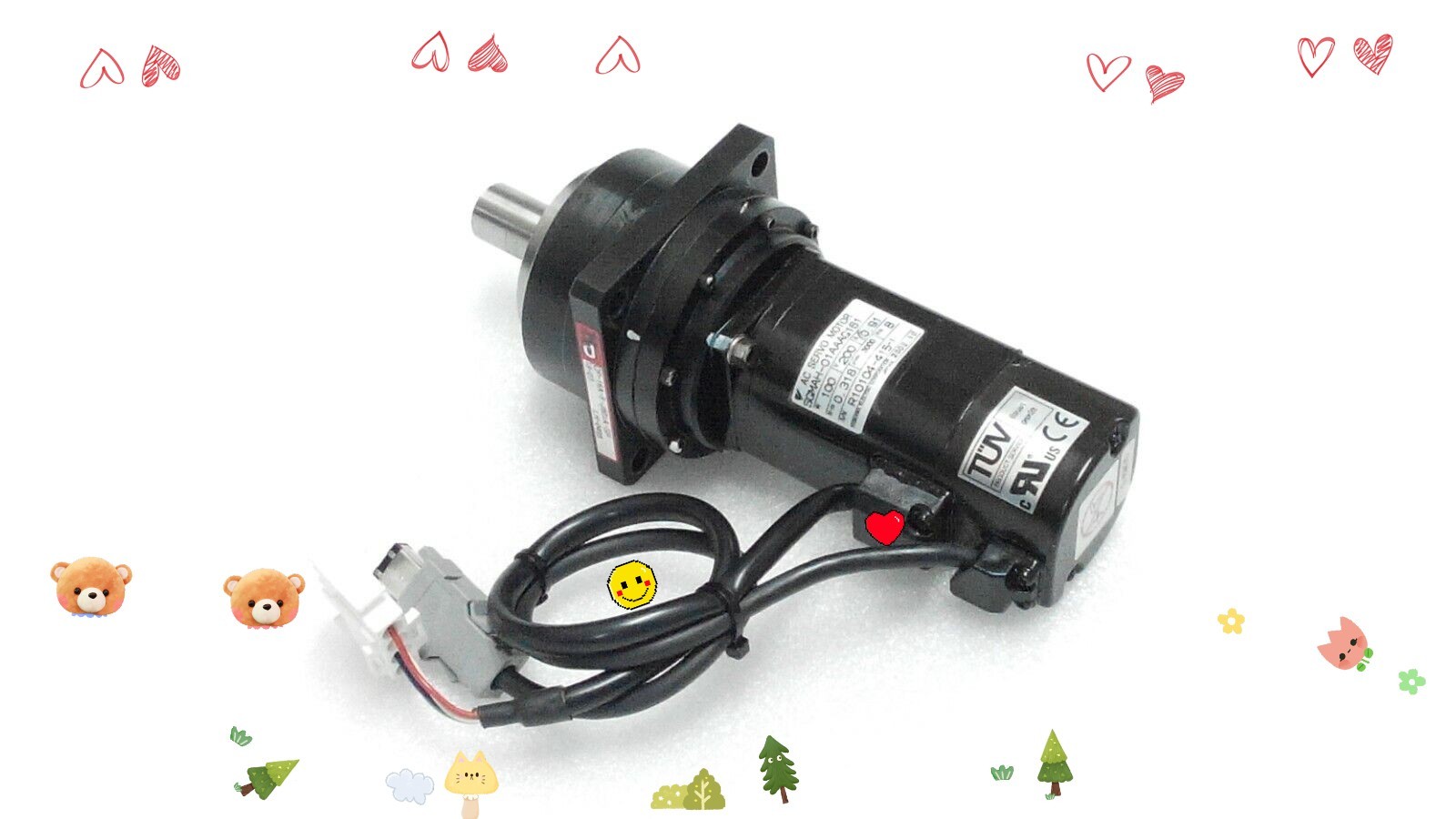 Yaskawa SGMAH-A5AAAG141H AC SERVO MOTOR 50W 200V 3000RPM 0.64A NEW