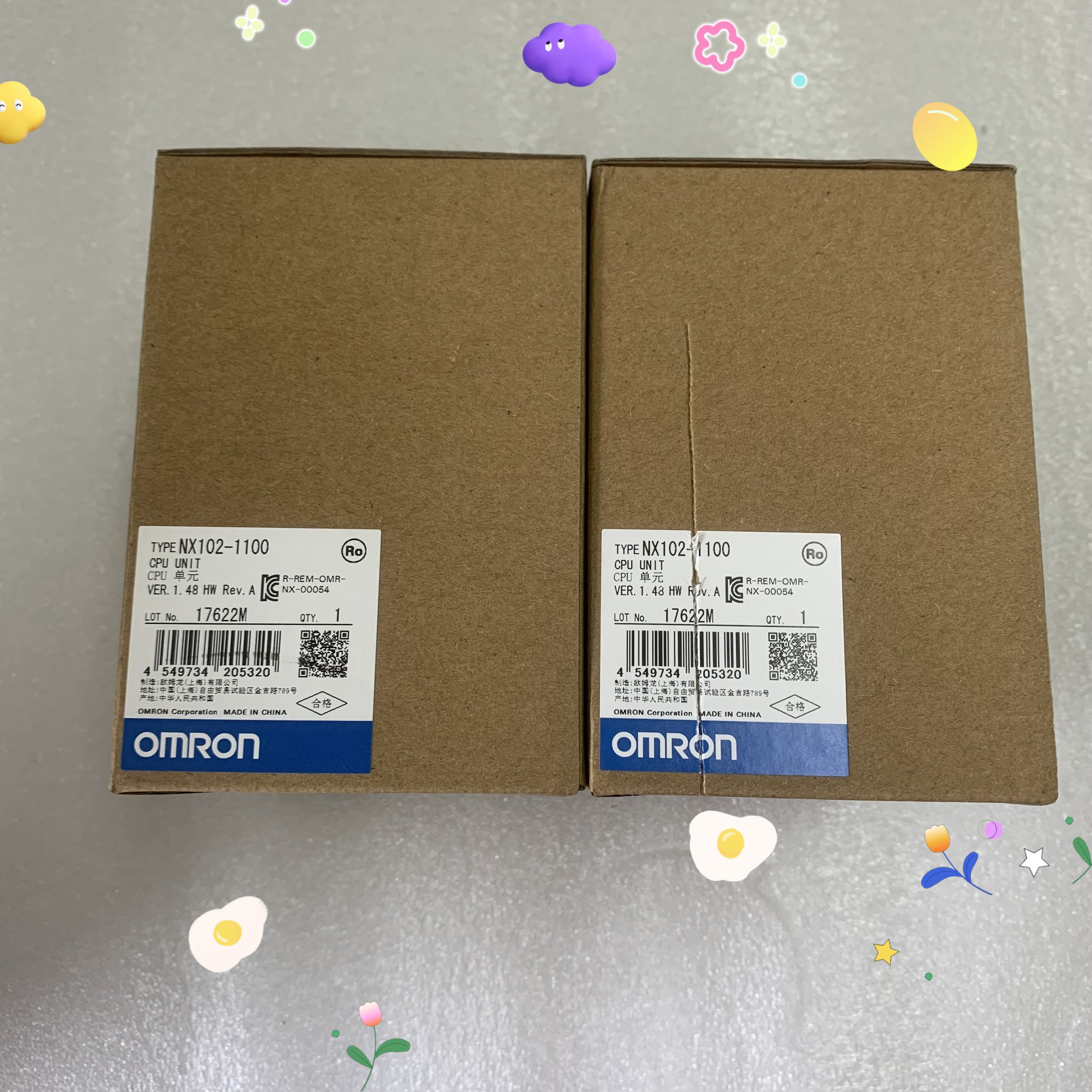 Omron NX102-1100 CPU 33.5MB Data Memory 5MB Program Unit NEW