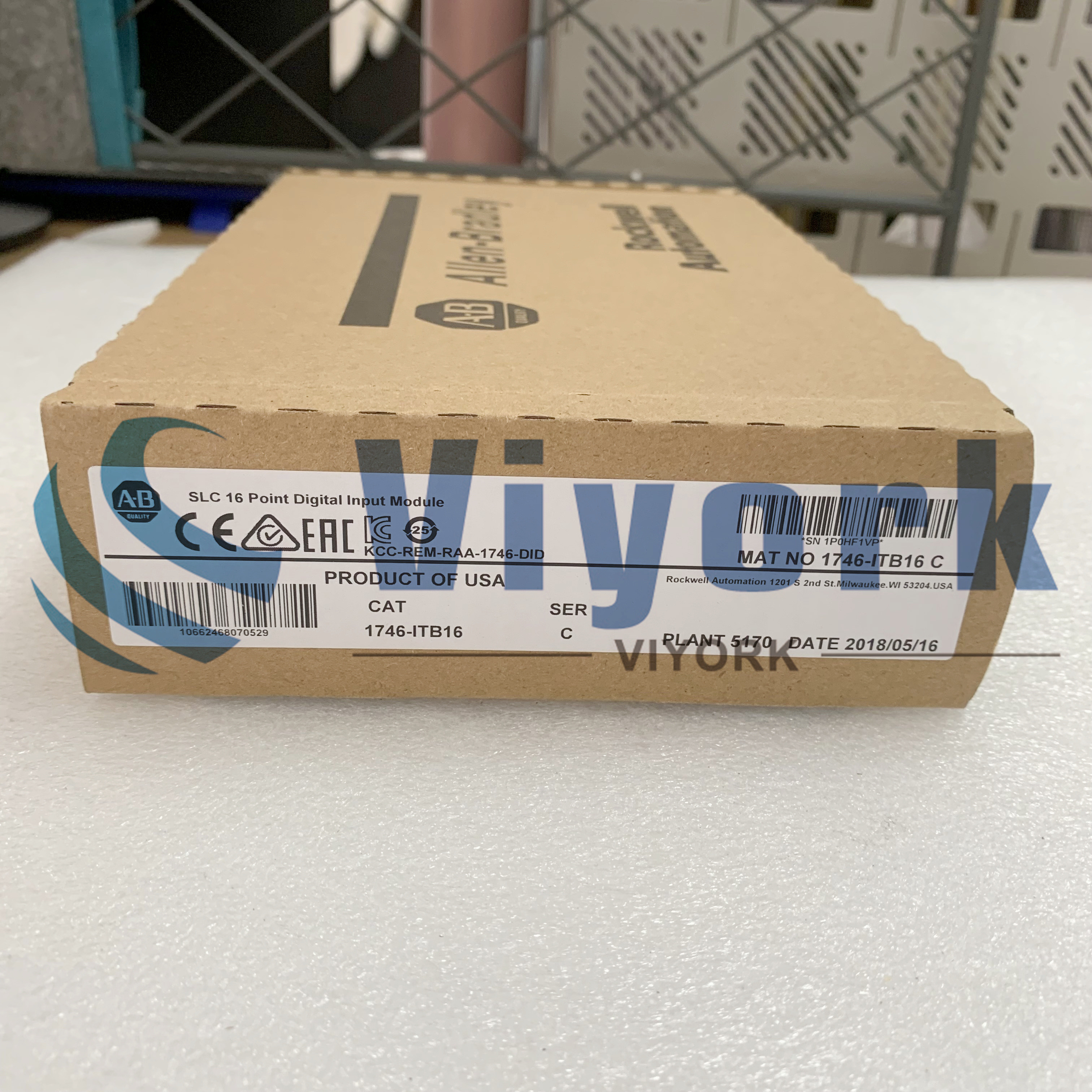 ALLEN BRADLEY 1746-ITB16 I/O MODULE DIGITAL 16 INPUTS 10 TO 30 VDC 85MA NEW