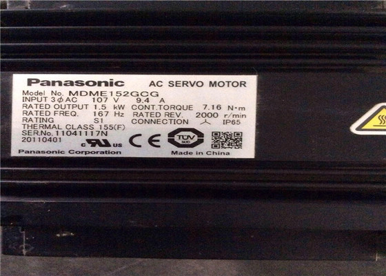 MDME152GCG Panasonic Servo Motor 1.5kw Model 7.16 Nm Torque 230 Watt
