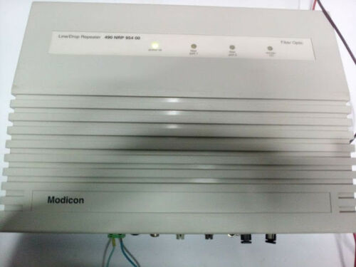 Schneider Modicon 490-NRP-954-00 Fiber Optic Repeater Ri/O Line Drop ...